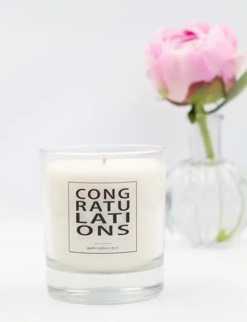 'Congratulations!' Gift Candle